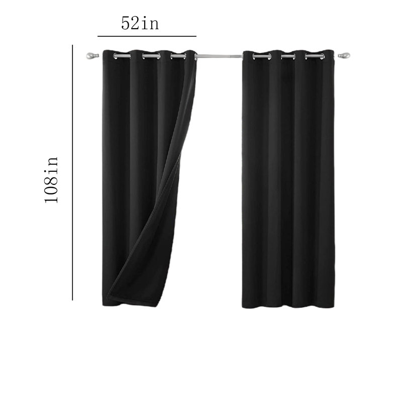 Eider And Ivory™ Winnemucca Polyester Max Blackout Curtain Pair Wayfair